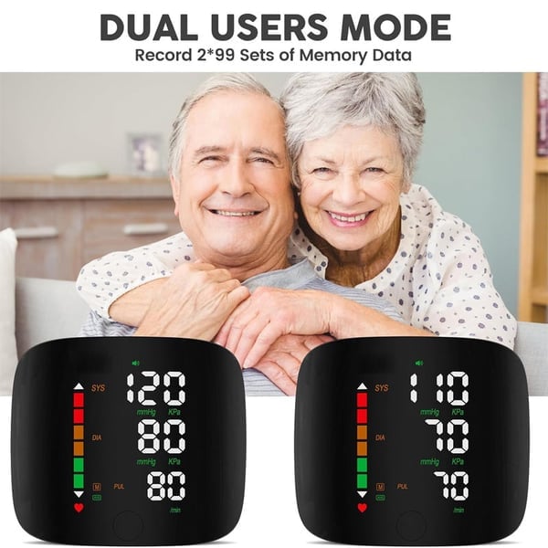 Wrist Blood Pressure Monitor – LED Display, Adjustable, Health Tracking ...